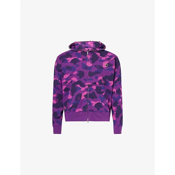 A BATHING APE Camouflage-print Cotton Hoody