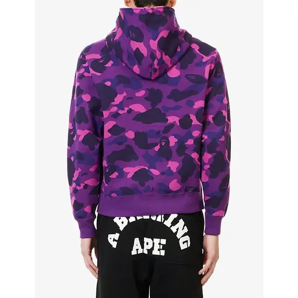 A BATHING APE Camouflage-print Cotton Hoody
