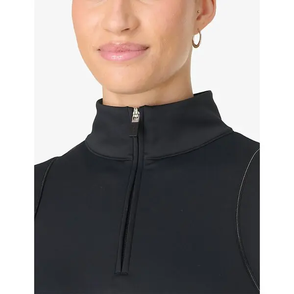 Sweaty Betty Therma Half-zip Midlayer Top - Black
