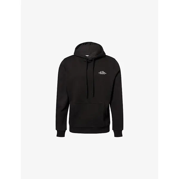 LES DEUX Ben Globe Cotton-jersey Hoody