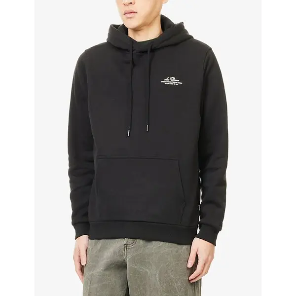 LES DEUX Ben Globe Cotton-jersey Hoody