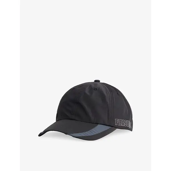 PLEASURES X BOILER ROOM Woven Baseball Cap - Black