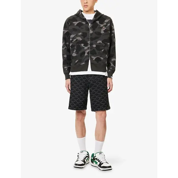 A BATHING APE Camouflage-print Cotton Hoody