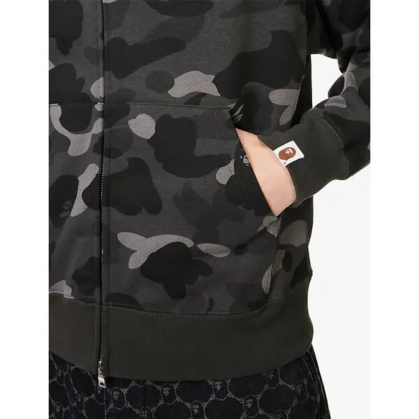 A BATHING APE Camouflage-print Cotton Hoody
