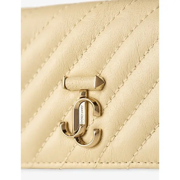 JIMMY CHOO Curve Nello Quilted Leather Cardholder