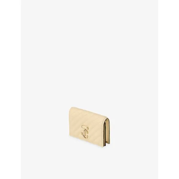 JIMMY CHOO Curve Nello Quilted Leather Cardholder