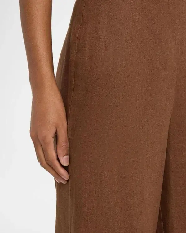 Faithfull The Brand Syna Wide-leg Linen Pants - Clay