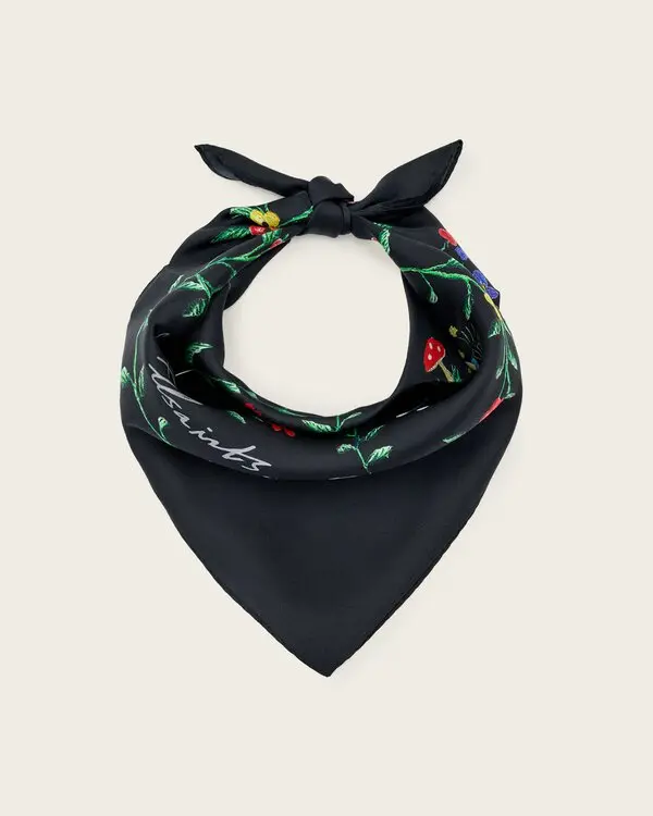 ALLSAINTS Orion Silk Bandana - Black