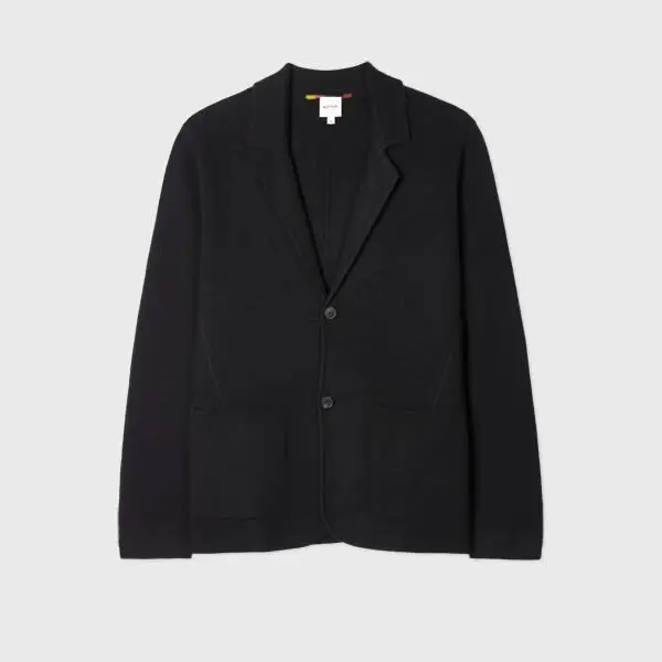 Paul Smith Merino Wool Knitted Cardigan Blazer