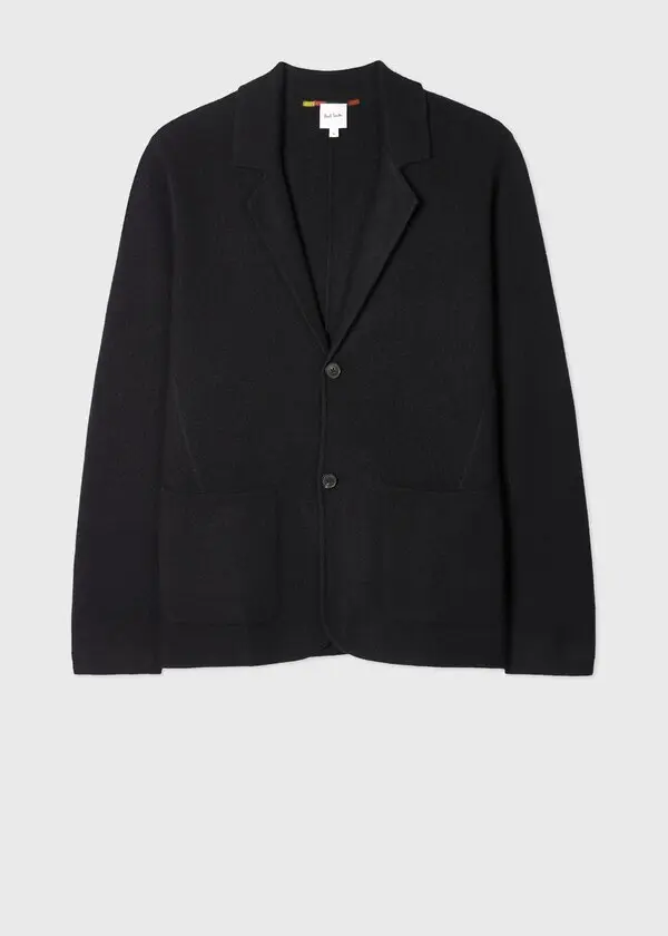 Paul Smith Merino Wool Knitted Cardigan Blazer
