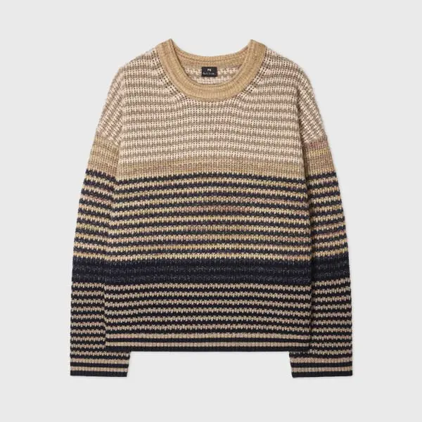 Paul Smith Striped Knitted Sweater - White
