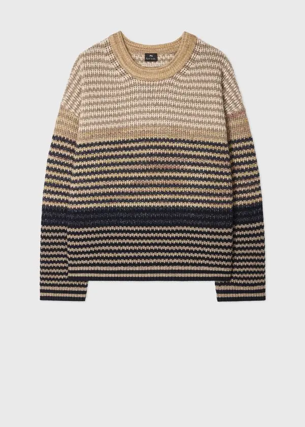 Paul Smith Striped Knitted Sweater - White