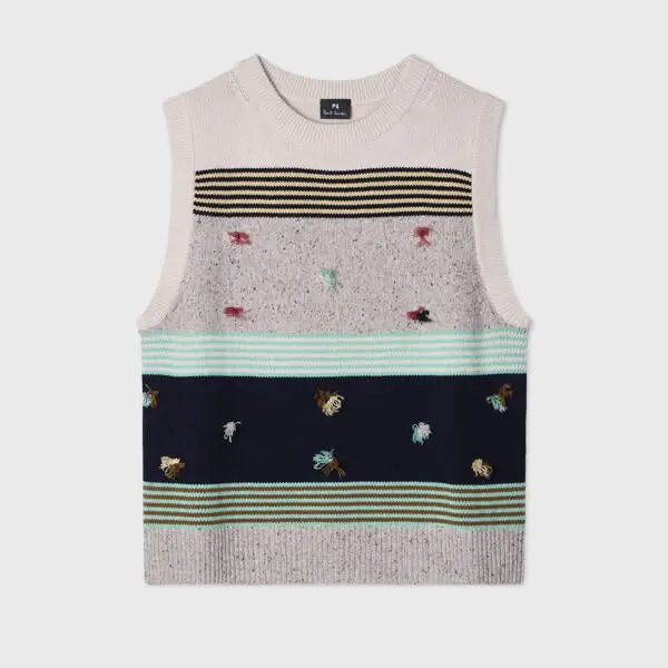 Paul Smith Block Stripe Knitted Tank Top