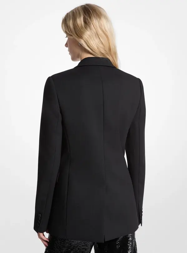 Michael Kors Twill Tuxedo Blazer