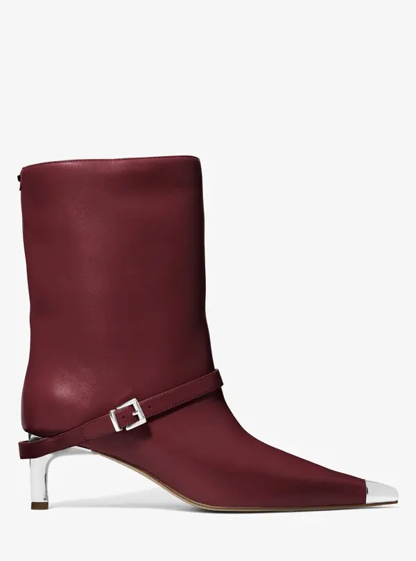 Michael Kors Kasia Leather Buckle Boots