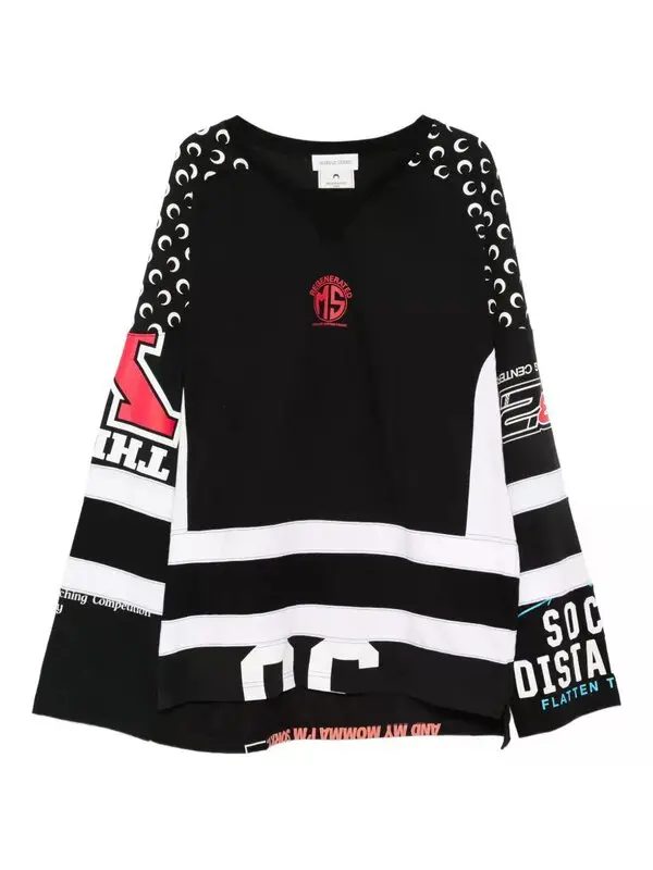 MARINE SERRE Graphic Long-sleeve T-shirt