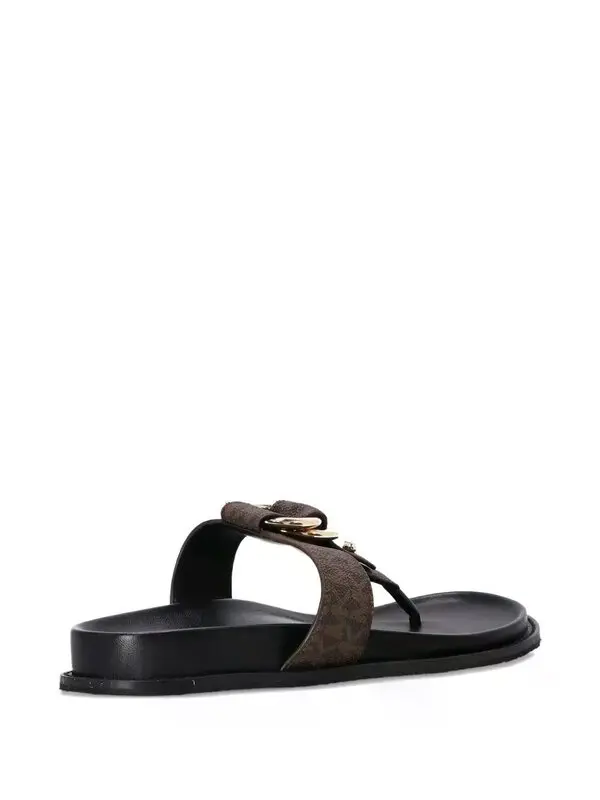 Michael Kors Monogram Flat Sandals