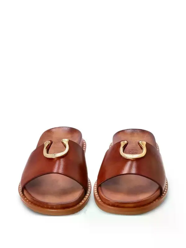 KOTRIS SANDALS Leather Flat Sandals