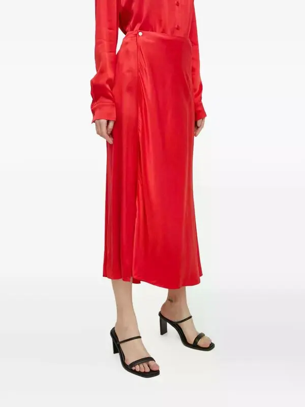 SAMSOE SAMSOE Asymmetrical Hem Wrap Skirt