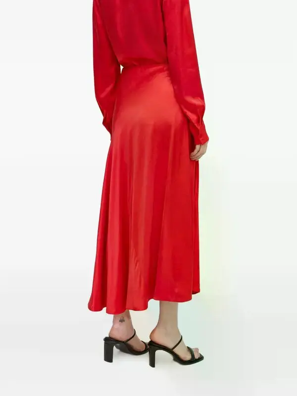 SAMSOE SAMSOE Asymmetrical Hem Wrap Skirt