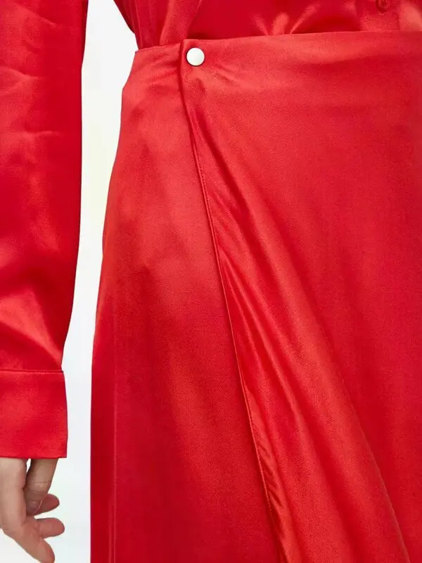 SAMSOE SAMSOE Asymmetrical Hem Wrap Skirt