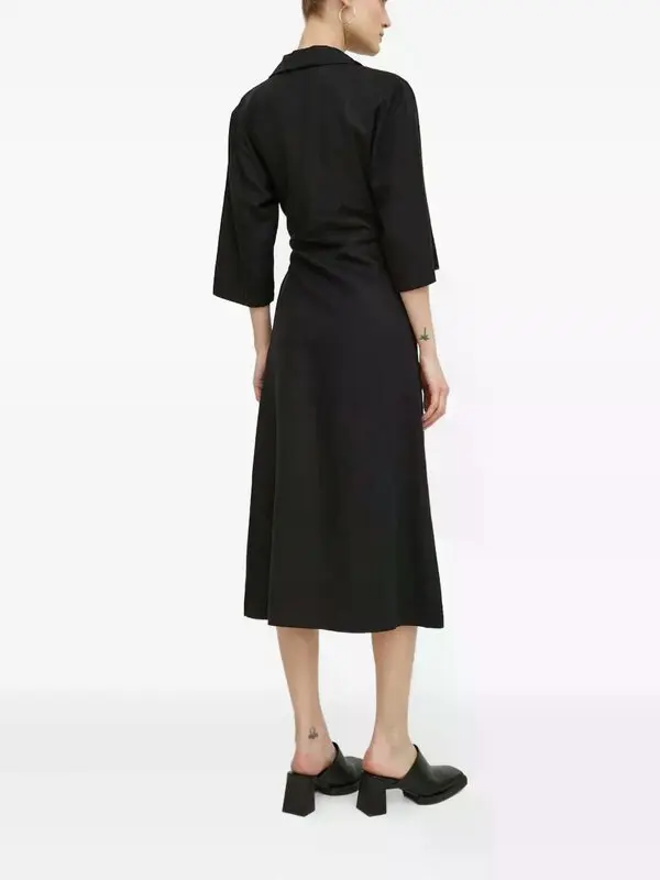 SAMSOE SAMSOE Wrap-around Midi Dress