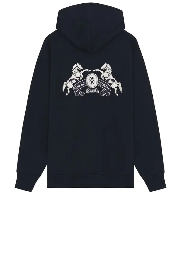 Drole De Monsieur Le Hoodie Embleme Chevaux - Navy