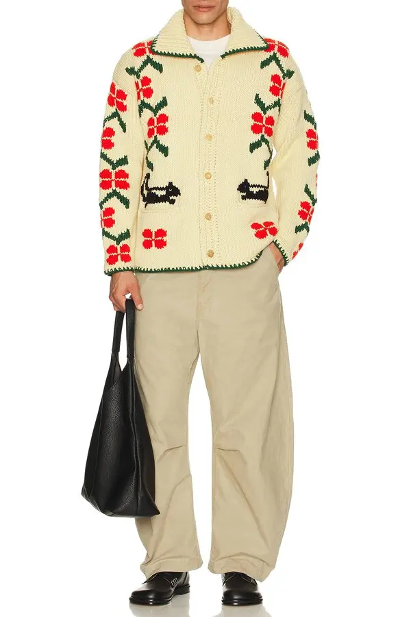 BODE Pirate Ship Cardigan - Ivory
