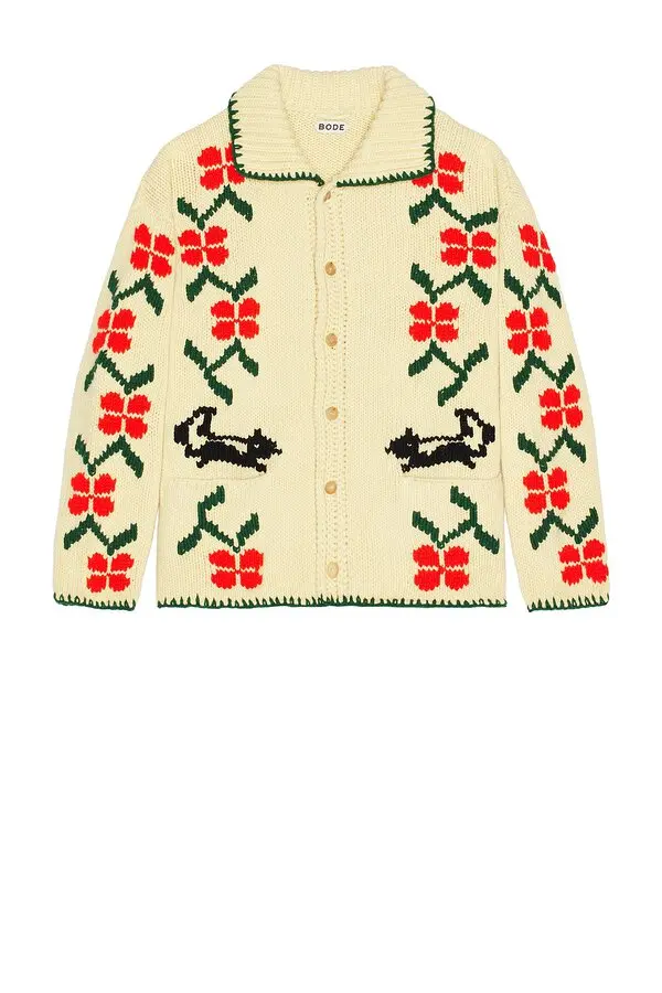 BODE Pirate Ship Cardigan - Ivory