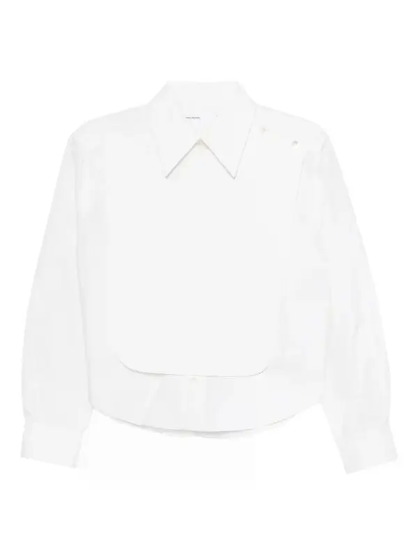 Toga Short Poplin Shirt - White