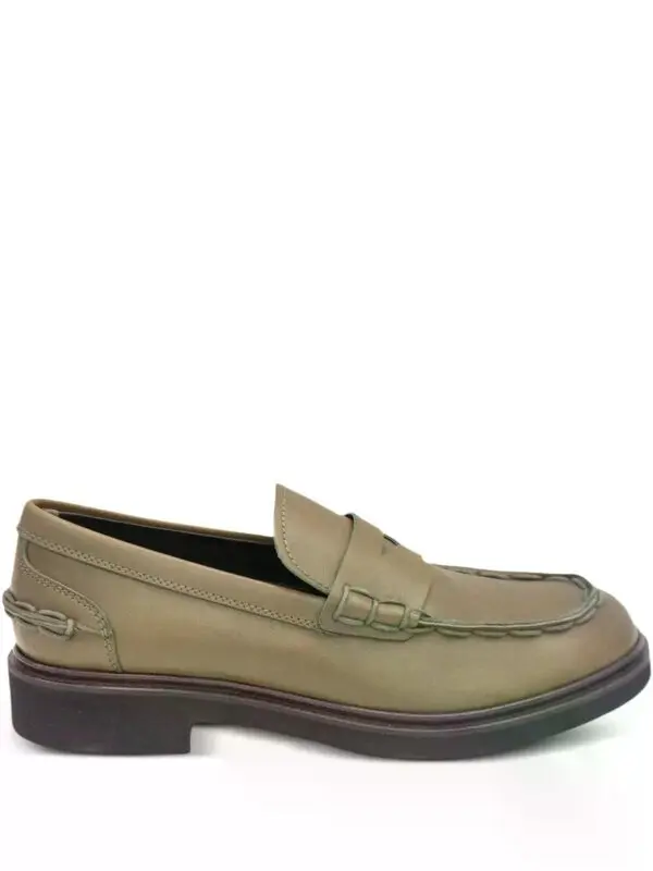 TOD'S Leather Loafers - Green