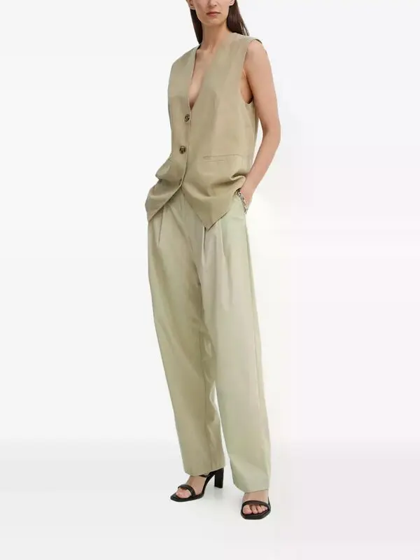 SAMSOE SAMSOE Front-pleat Straight Trousers