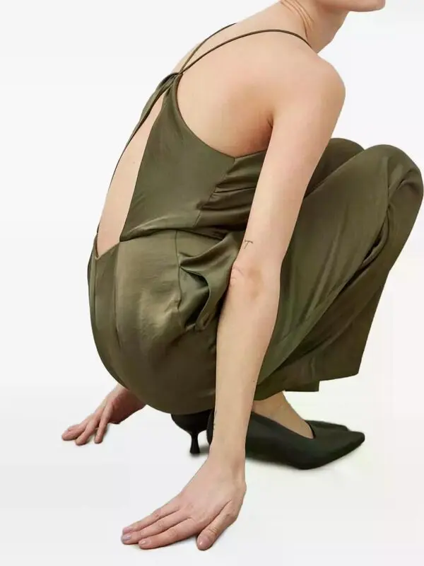SAMSOE SAMSOE Square-neck Open-back Jumpsuit