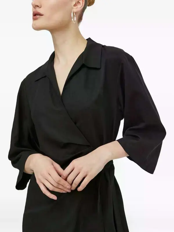 SAMSOE SAMSOE Wrap-around Midi Dress