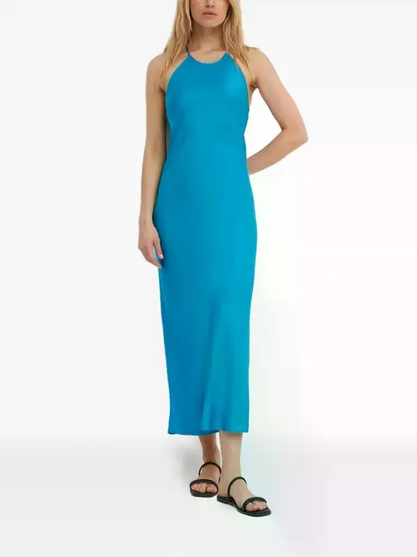 SAMSOE SAMSOE Halterneck Open-back Midi Dress