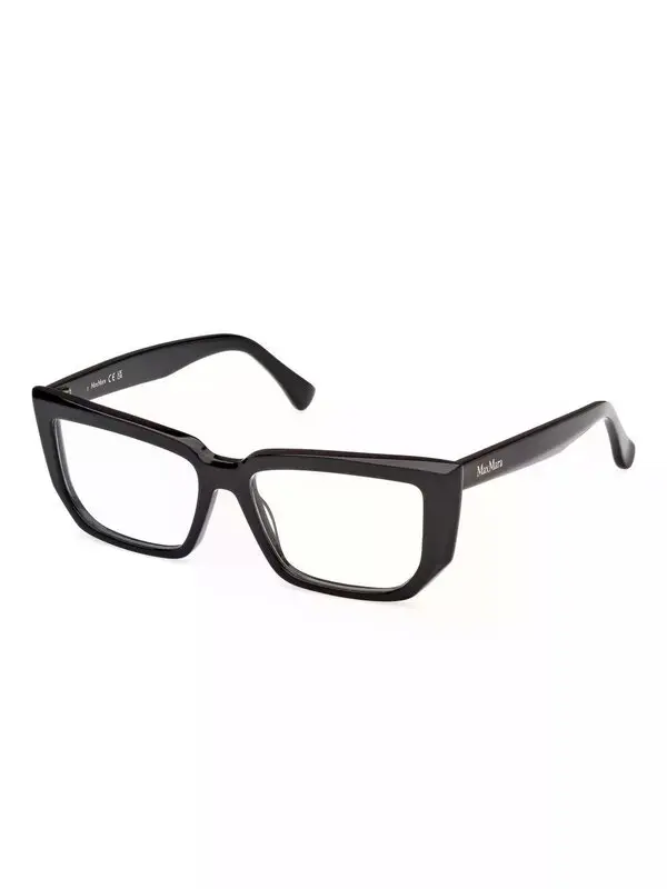 Max Mara Logo-lettering Rectangle Frame Glasses