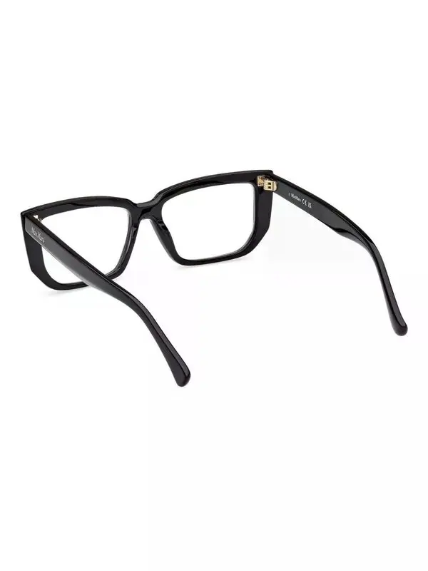 Max Mara Logo-lettering Rectangle Frame Glasses