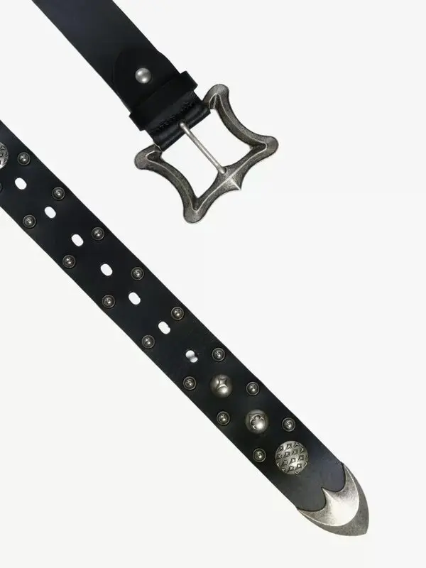 THUG CLUB Studded Leather Belt