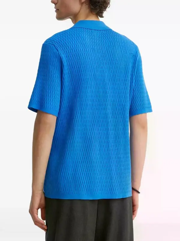 SAMSOE SAMSOE Textured-effect Short-sleeve Shirt