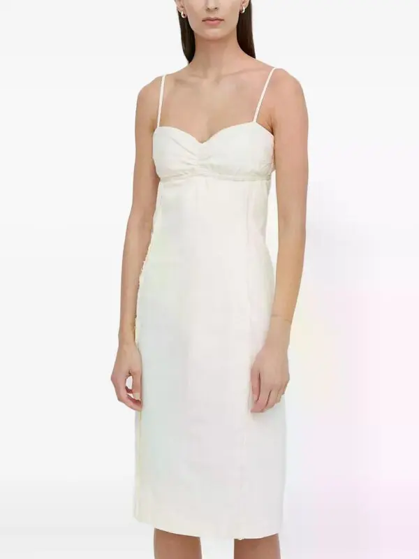 SAMSOE SAMSOE Ruched-bust Midi Dress
