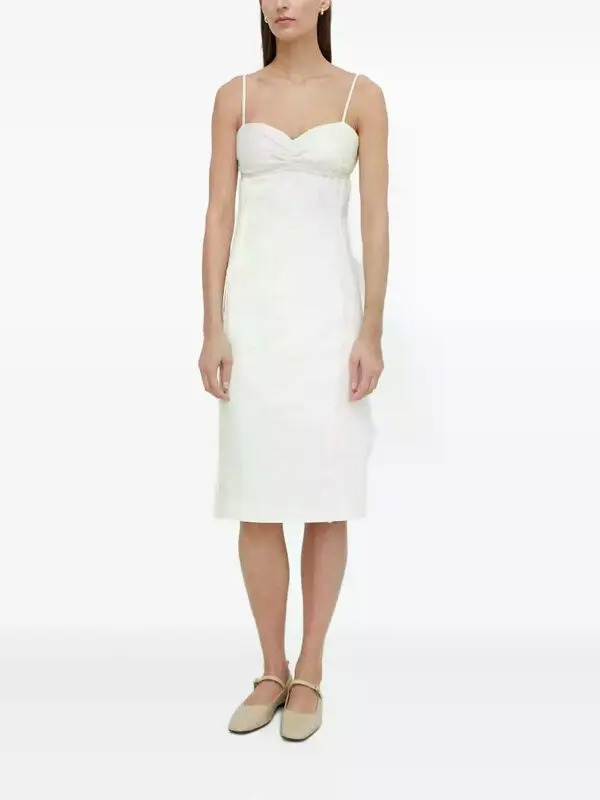 SAMSOE SAMSOE Ruched-bust Midi Dress