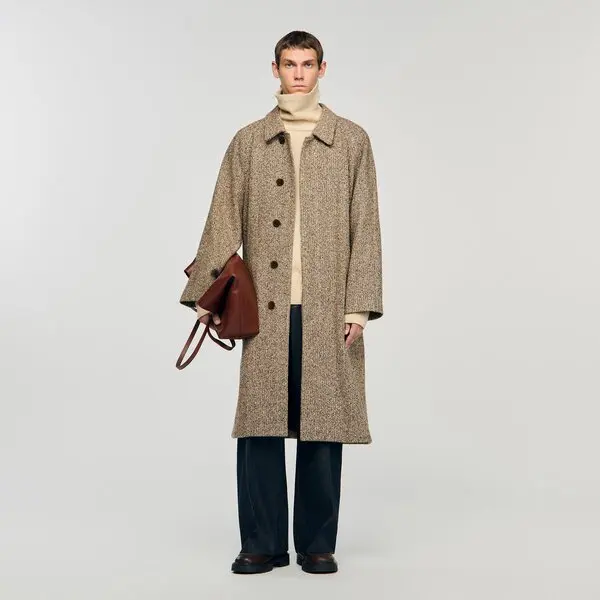 Sandro Oversized Wool Coat