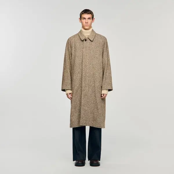 Sandro Oversized Wool Coat