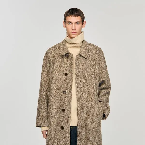 Sandro Oversized Wool Coat