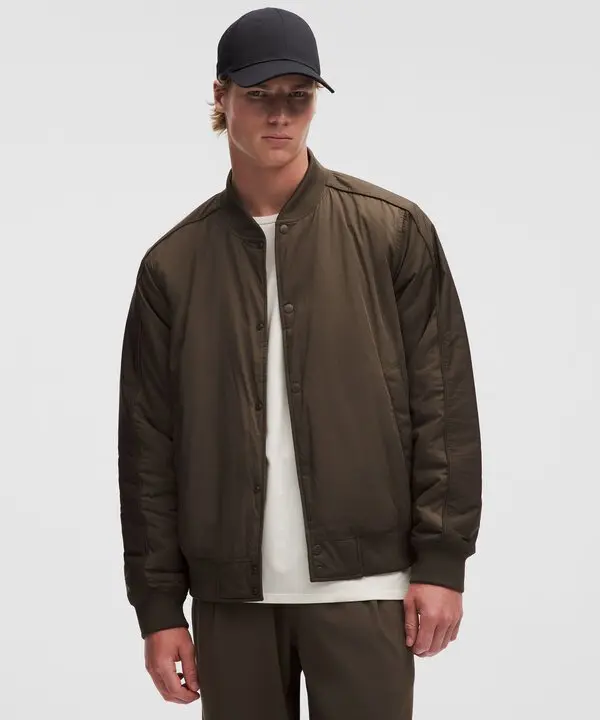 Lululemon Collegiate Bomber Jacket - Olive Brown