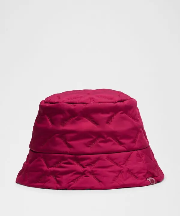 Lululemon Quilted Fleece-lined Bucket Hat - Berry Rumble