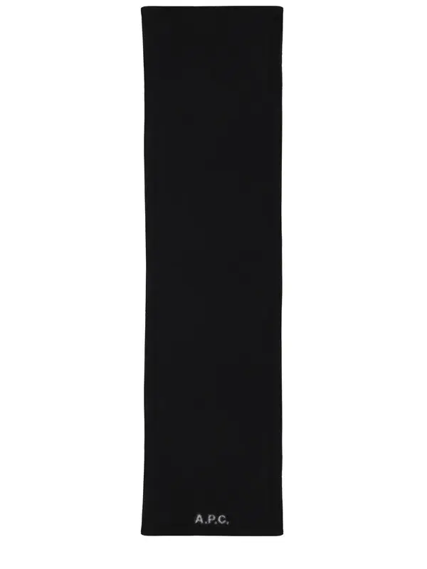A.p.c. A. P.c. Wool Scarf - Black