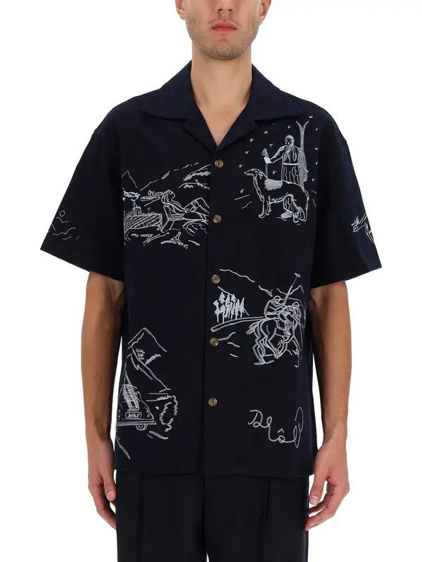 Drole De Monsieur Shirt With Embroidery