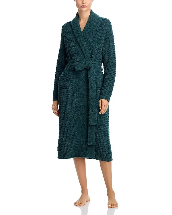 Eberjey Boucle Waffle Robe - Pine