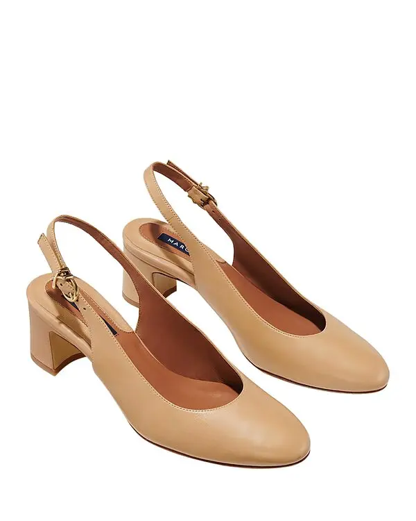 MARGAUX LONNBERG The Cluny Slingback Pumps - Dune Nappa